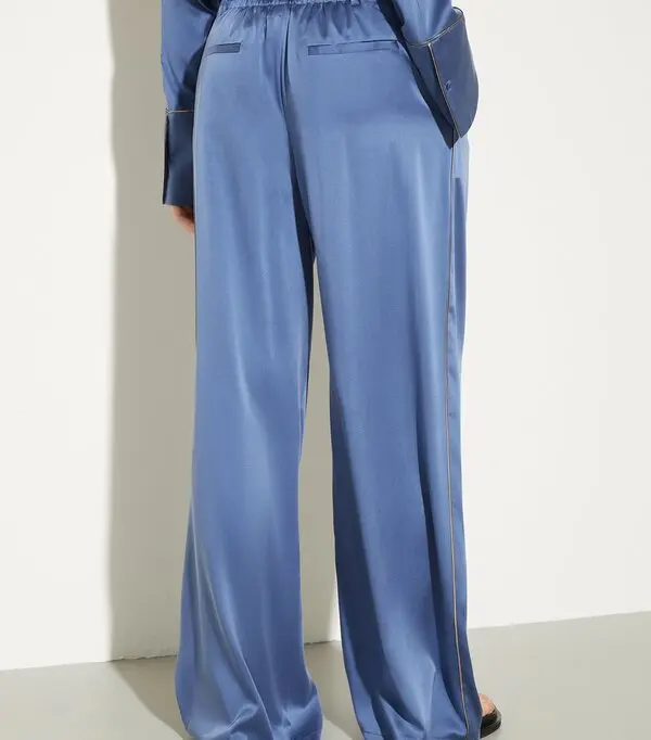 Max & Co. Stretch-silk Wide-leg Trousers