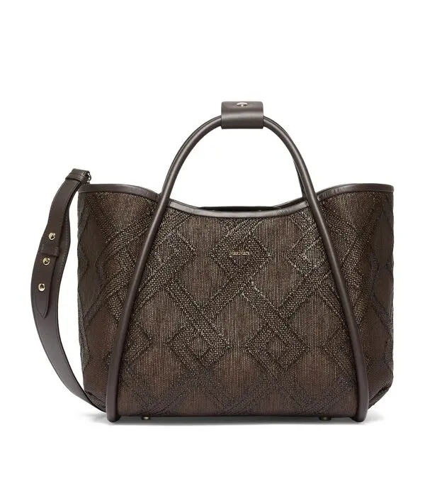 Max Mara Small Leather Marine Top-handle Bag
