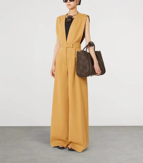 Max Mara Small Leather Marine Top-handle Bag