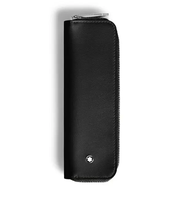 Montblanc Calfskin Meisterstück Zip Pen Pouch - Black
