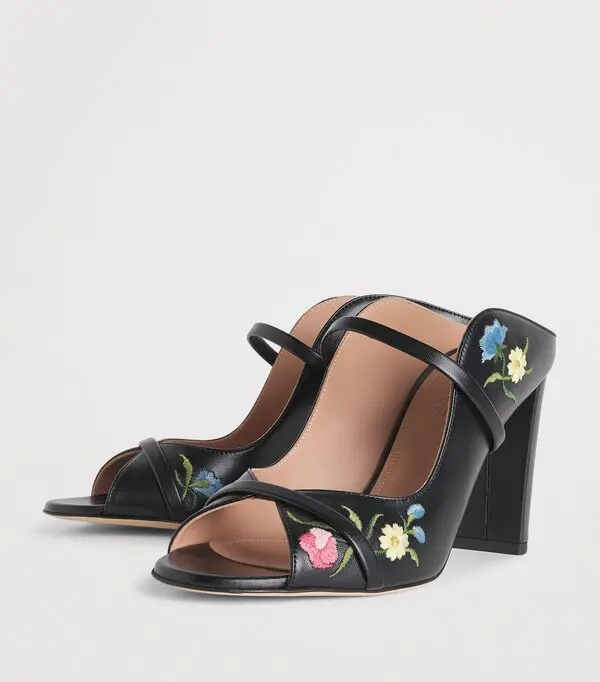 MALONE SOULIERS Leather Embroidered Norah Sandals 85