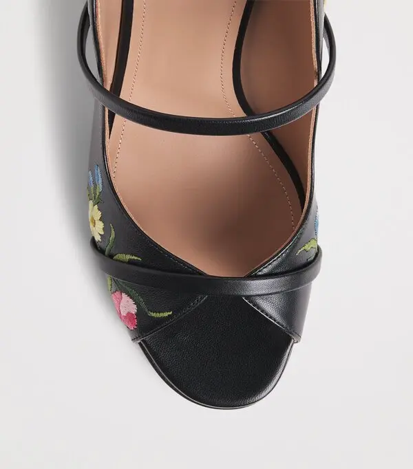 MALONE SOULIERS Leather Embroidered Norah Sandals 85