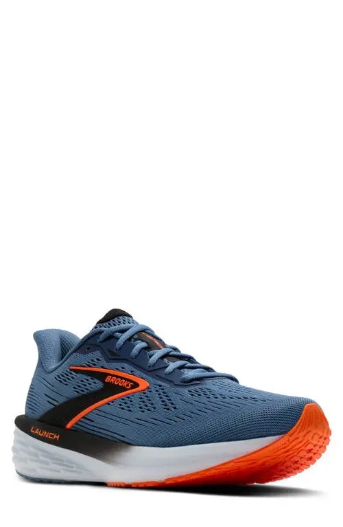 Brooks Launch Running Sneaker - Moonlight/black/orange