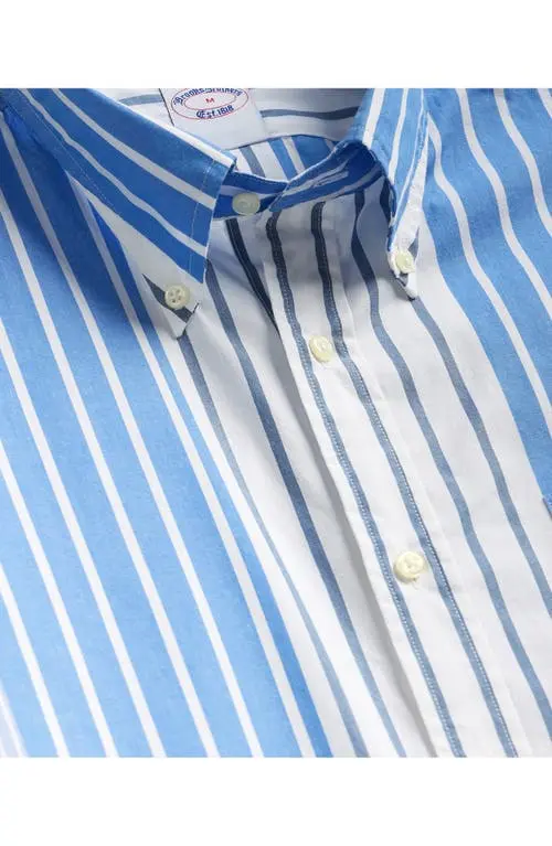 Brooks Brothers Friday Regular Fit Stripe Cotton Poplin Button-down Shirt - Funstripe