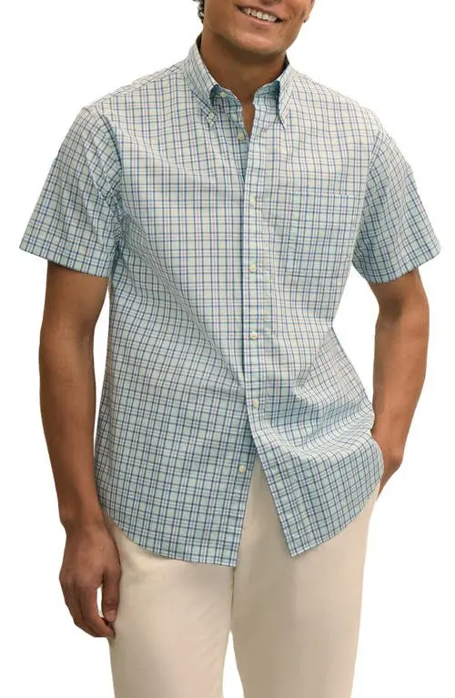 Brooks Brothers Friday Regular Fit Plaid Short Sleeve Cotton Poplin Button-down Shirt