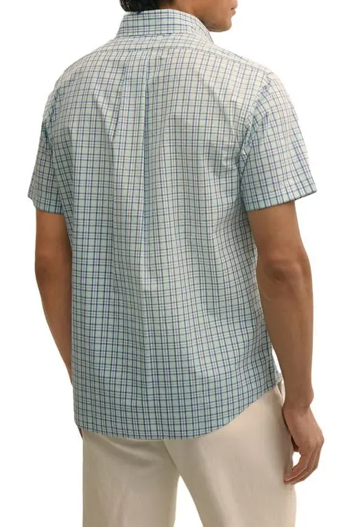 Brooks Brothers Friday Regular Fit Plaid Short Sleeve Cotton Poplin Button-down Shirt