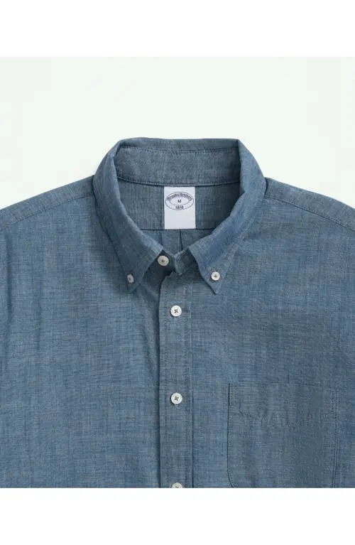 Brooks Brothers Regular Fit Cotton Chambray Button-down Shirt