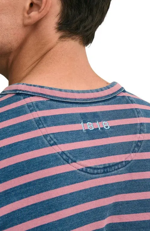 Brooks Brothers Mariner Stripe Long Sleeve Cotton T-shirt