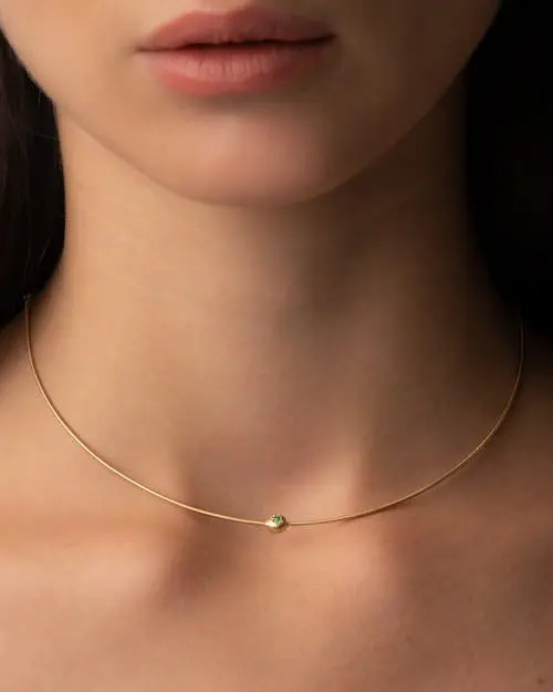 ELOISE JEWELRY Moon Necklace With Natural