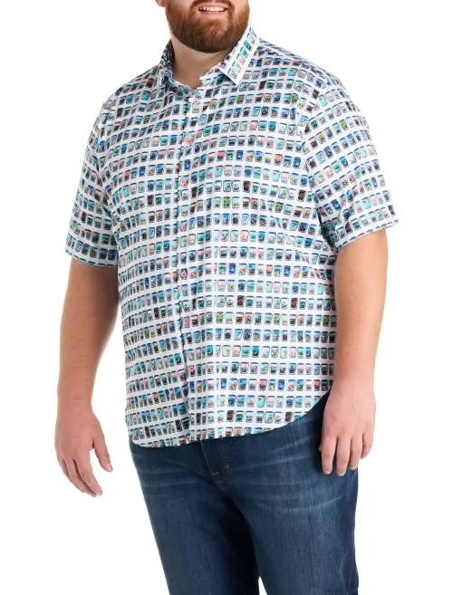 ROBERT GRAHAM BY DXL Big & Tall Paradis Portal Print Sport Shirt - Multi
