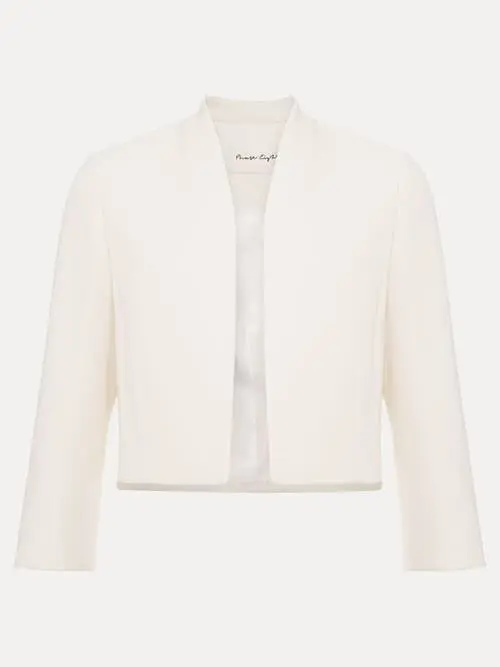 PHASE EIGHT Catherine Collarless Jacket - Cream