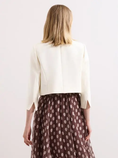 PHASE EIGHT Catherine Collarless Jacket - Cream