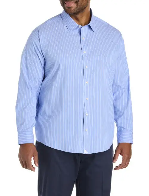 UNTUCKIT FIT BY DXL Big & Tall Whitlock Performance Sport Shirt