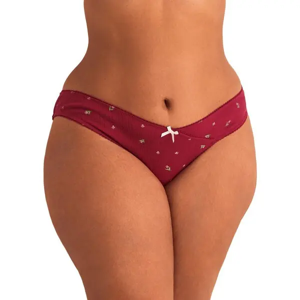 ADORE ME Minah Bikini Panties - Floral Red
