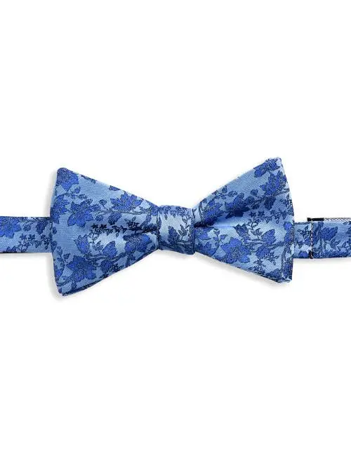 SYNRGY BY DXL Big & Tall Sophisticated Floral Bow Tie - Blue