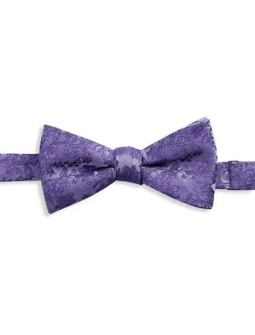 SYNRGY BY DXL Floral Bow Tie - Plum