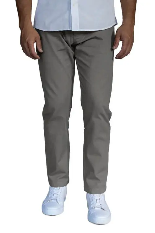 PETER MANNING NYC Stretch Chinos Standard Fit - Grey