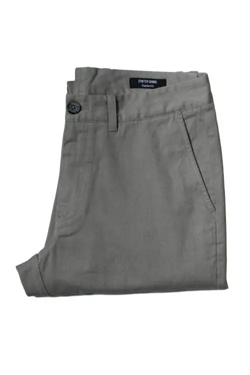 PETER MANNING NYC Stretch Chinos Standard Fit - Grey