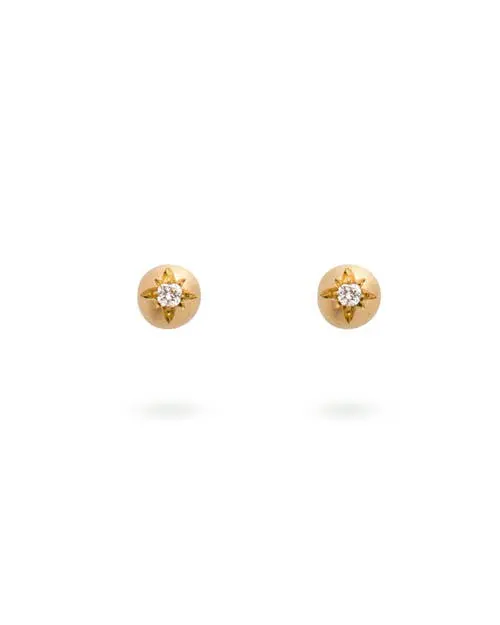 ELOISE JEWELRY Moon Stud Earrings - Diamond
