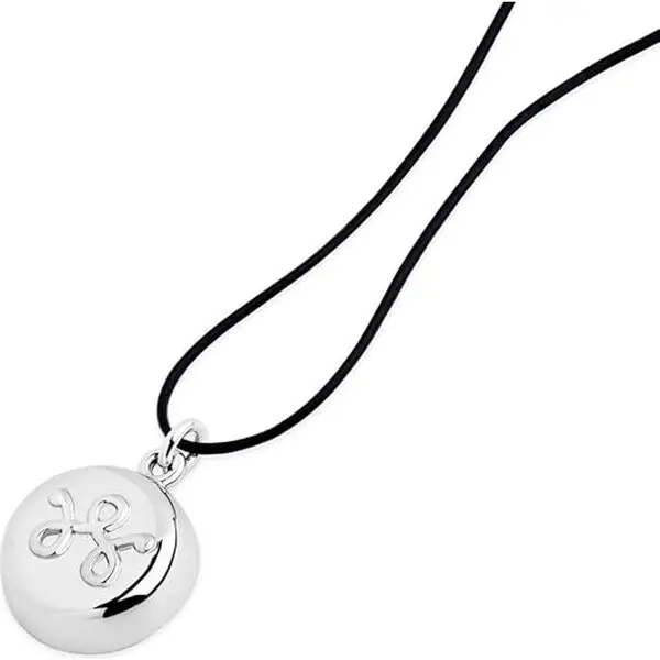 INVISAWEAR Leather Necklace Smart Jewelry - Silver