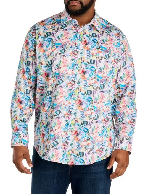 ROBERT GRAHAM BY DXL Big & Tall Vacation Fund Sport Shirt