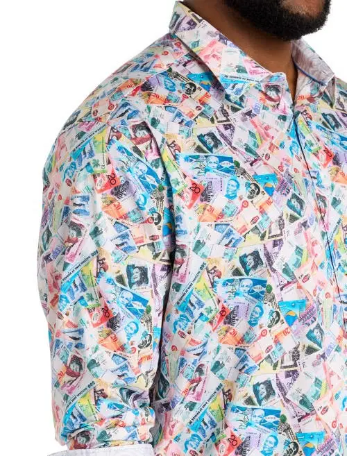 ROBERT GRAHAM BY DXL Big & Tall Vacation Fund Sport Shirt