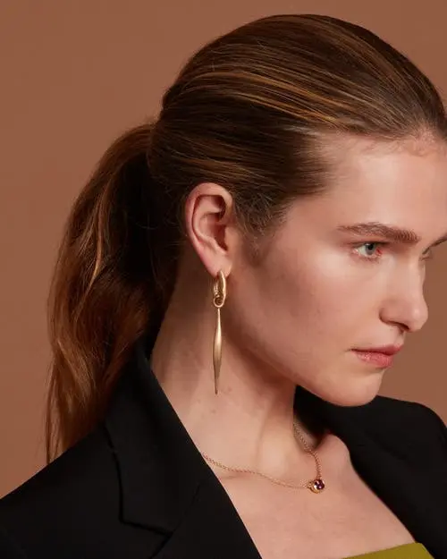 ELOISE JEWELRY Wander Hoops With Spindle Charms - Spindle Charm