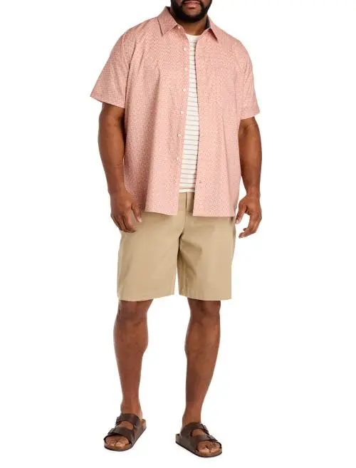 NAUTICA Big & Tall Geometric Print Sport Shirt V2 - Ashrose
