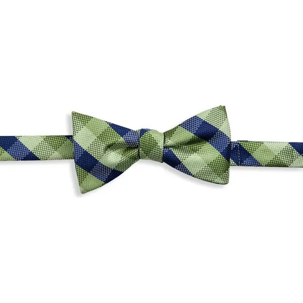 SYNRGY BY DXL Big & Tall Check Bow Tie - Green