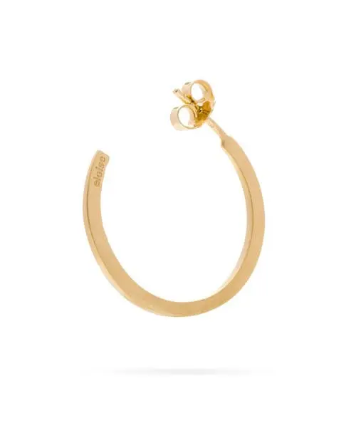 ELOISE JEWELRY Crescent Moon Hoop Earrings With Emeralds