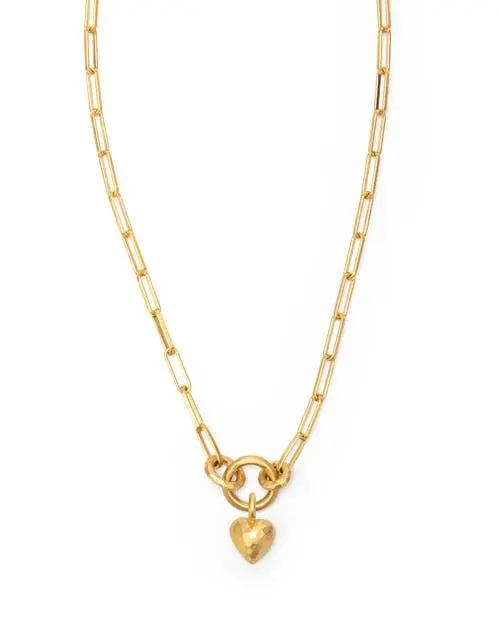 ELOISE JEWELRY Necklace Clip Chain With Heart Charm - Voyage