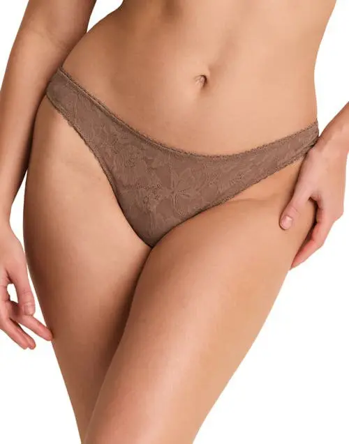 ADORE ME Delany Thong Panties - Medium Beige