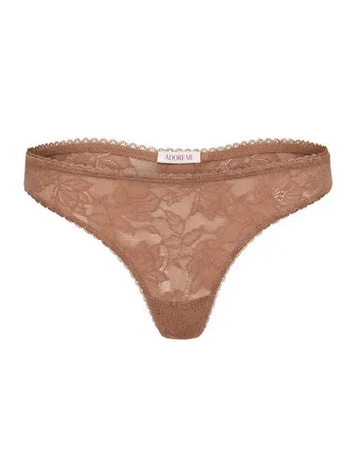 ADORE ME Delany Thong Panties - Medium Beige