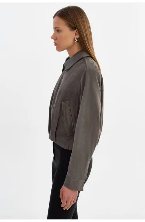 LAMARQUE Robbie | Suede Bomber Jacket