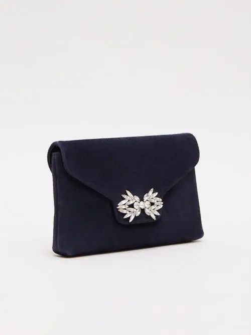 PHASE EIGHT Sparkle Clutch Bag - Navy