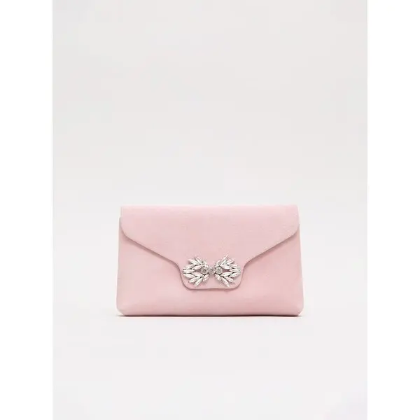 PHASE EIGHT Sparkle Clutch Bag - Pale Pink