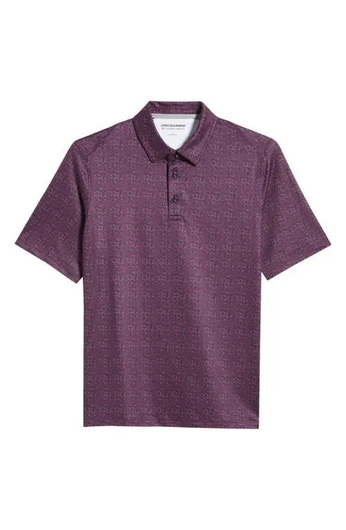 Johnston & Murphy Xc® Apex Performance Polo - Burgundy Vino