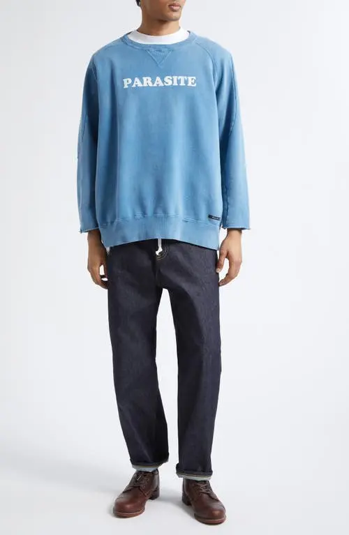 UNDERCOVERISM Parasite Distressed Cotton Sweatshirt