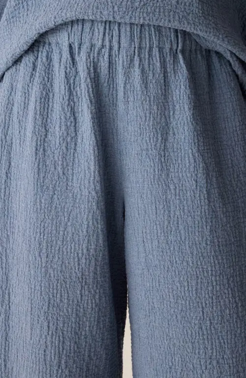 Eileen Fisher Stretch Organic Cotton Ankle Lantern Pants - Haze