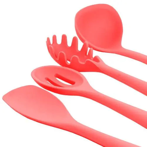 MEGACHEF Silicone Cooking Utensils - Red