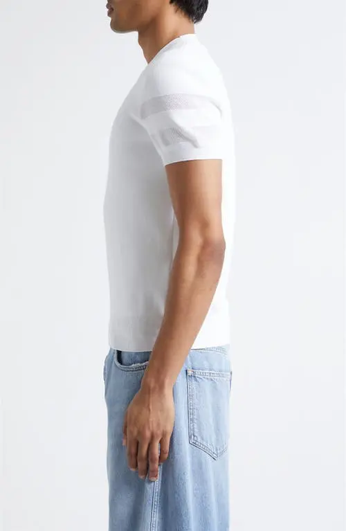 Givenchy Short Sleeve Logo Sweater