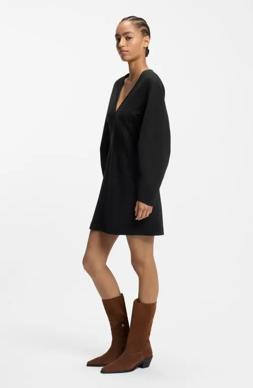 Hugo Boss Dalerina Shaped Long Sleeve Minidress