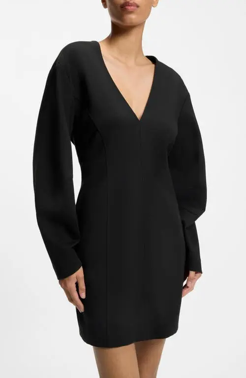 Hugo Boss Dalerina Shaped Long Sleeve Minidress