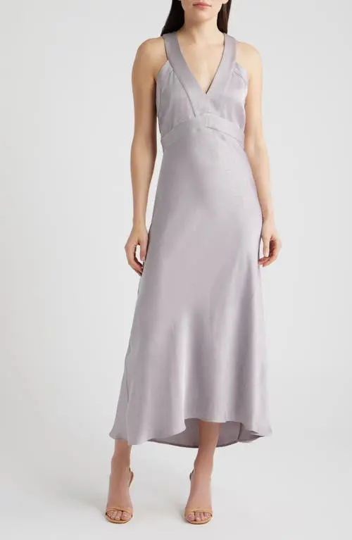 Hugo Boss Crinkle Satin Maxi Dress
