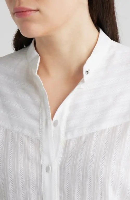 BOSS Orange Bilmant Embroidered Stripe Button-up Shirt