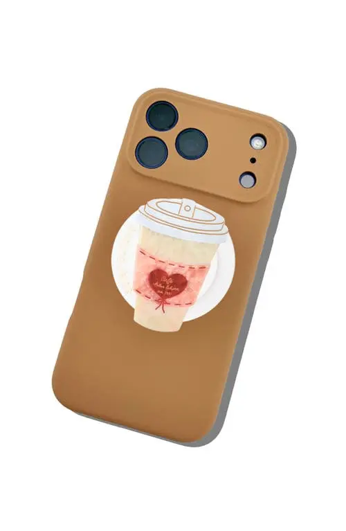 SOLAR ECLIPSE Hand Painted Café Coffee Phone Grip