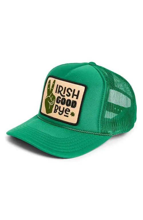 FRIDAY FEELIN’ Irish Goodbye Trucker Hat - Green