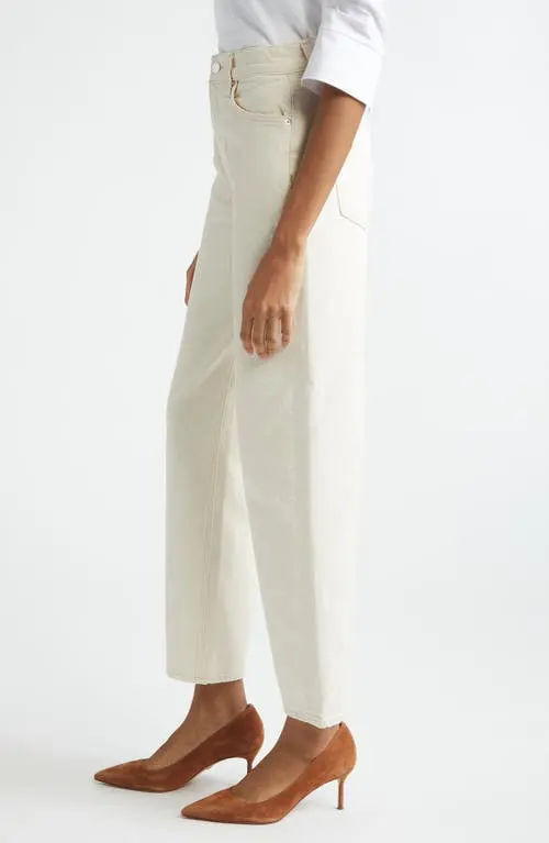 Veronica Beard Harley Arc Leg Jeans - Ecru