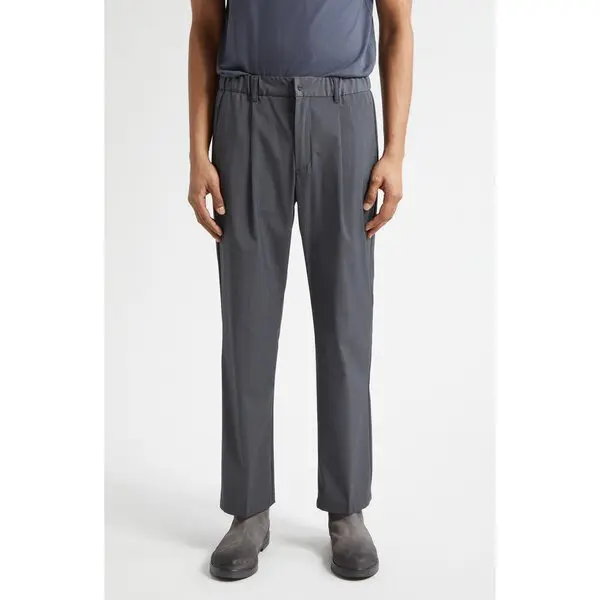 Herno Regular Fit Tech Merino Trousers - Iron