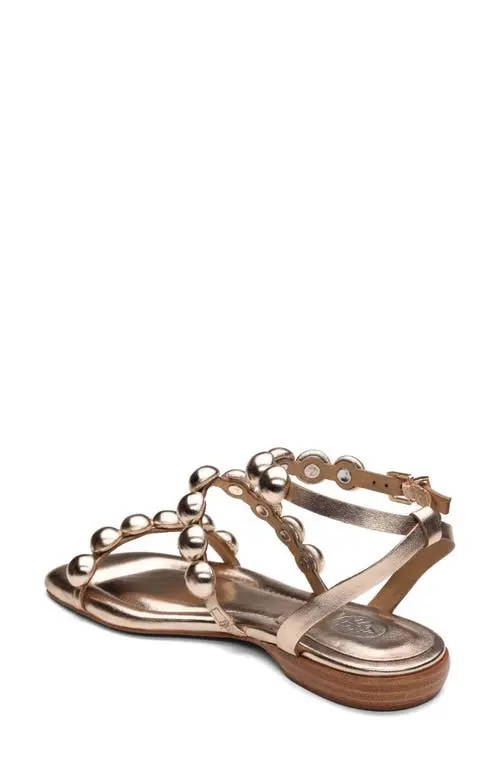 Ash Pompom Detail Sandal - Mekong Gold